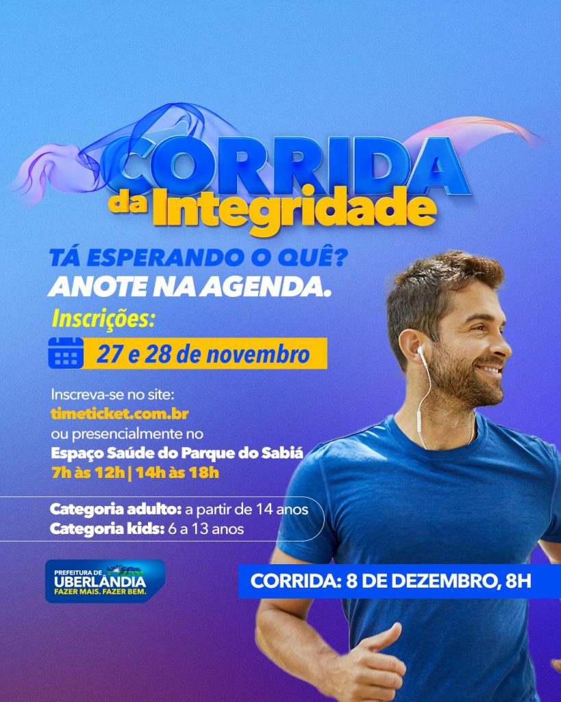 Prefeitura abre amanhã (27) inscrições para a Corrida da Integridade ...